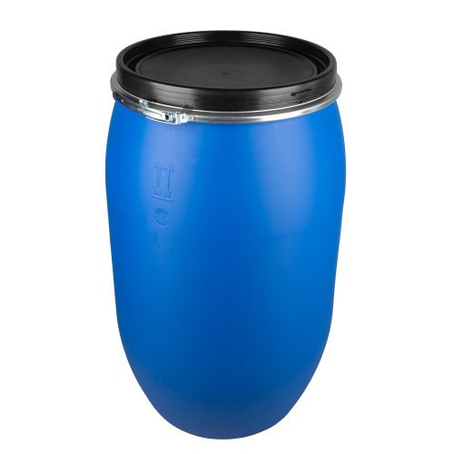 Butoi plastic cu capac mobil 220 litri