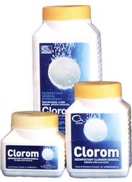 Cloramina pastile Clorom 125 buc/cutie, 3,5 grame